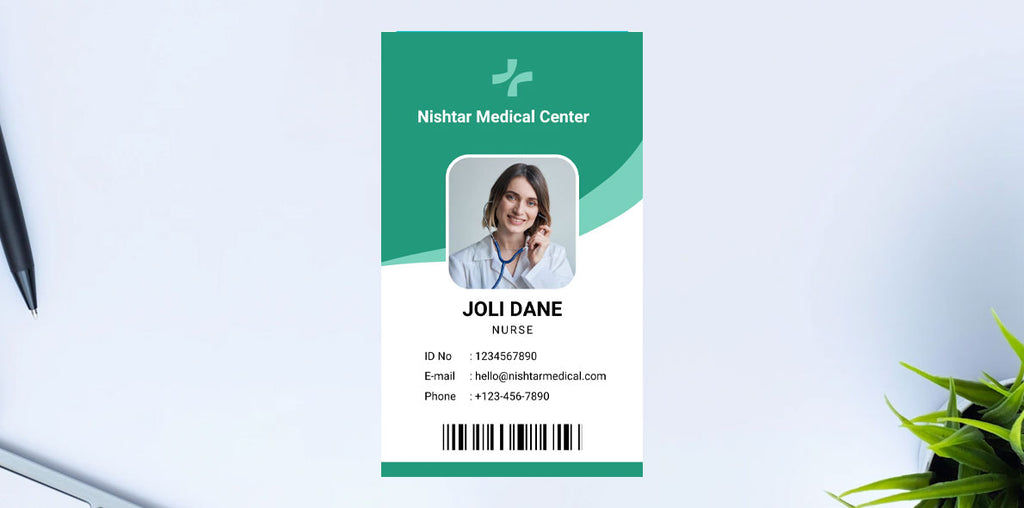 Custom Medical Staff ID Card | Professional & Personalized Designs ...
